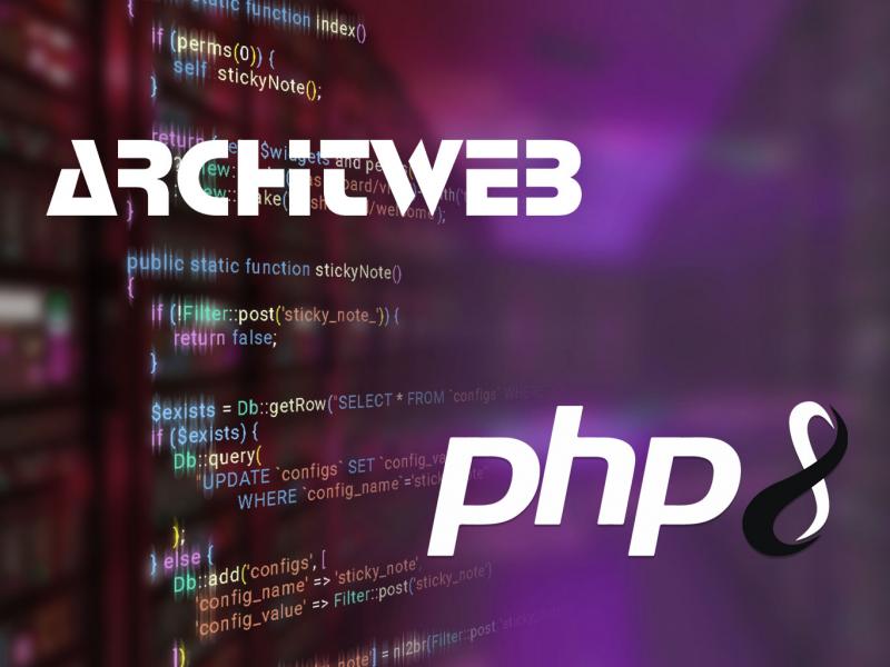 PHP 8 arrived at ArchitWeb - ArchitWeb